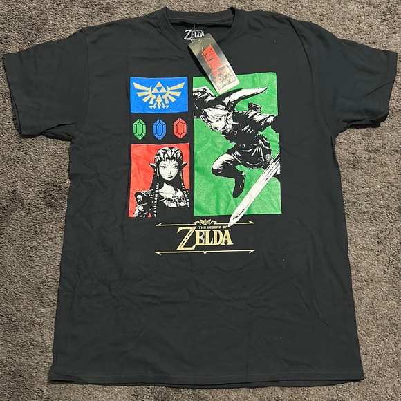 Shirts | The Legend Of Zelda 220 Tshirt Black New With Tag Geeknet Size ...